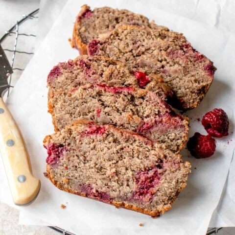 Moist Gluten-free Lemon Raspberry Bread (AIP) • Heal Me Delicious