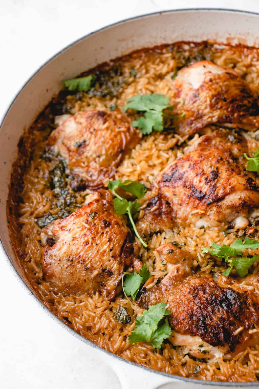 One Pan Cilantro Lime Chicken and Rice • Heal Me Delicious