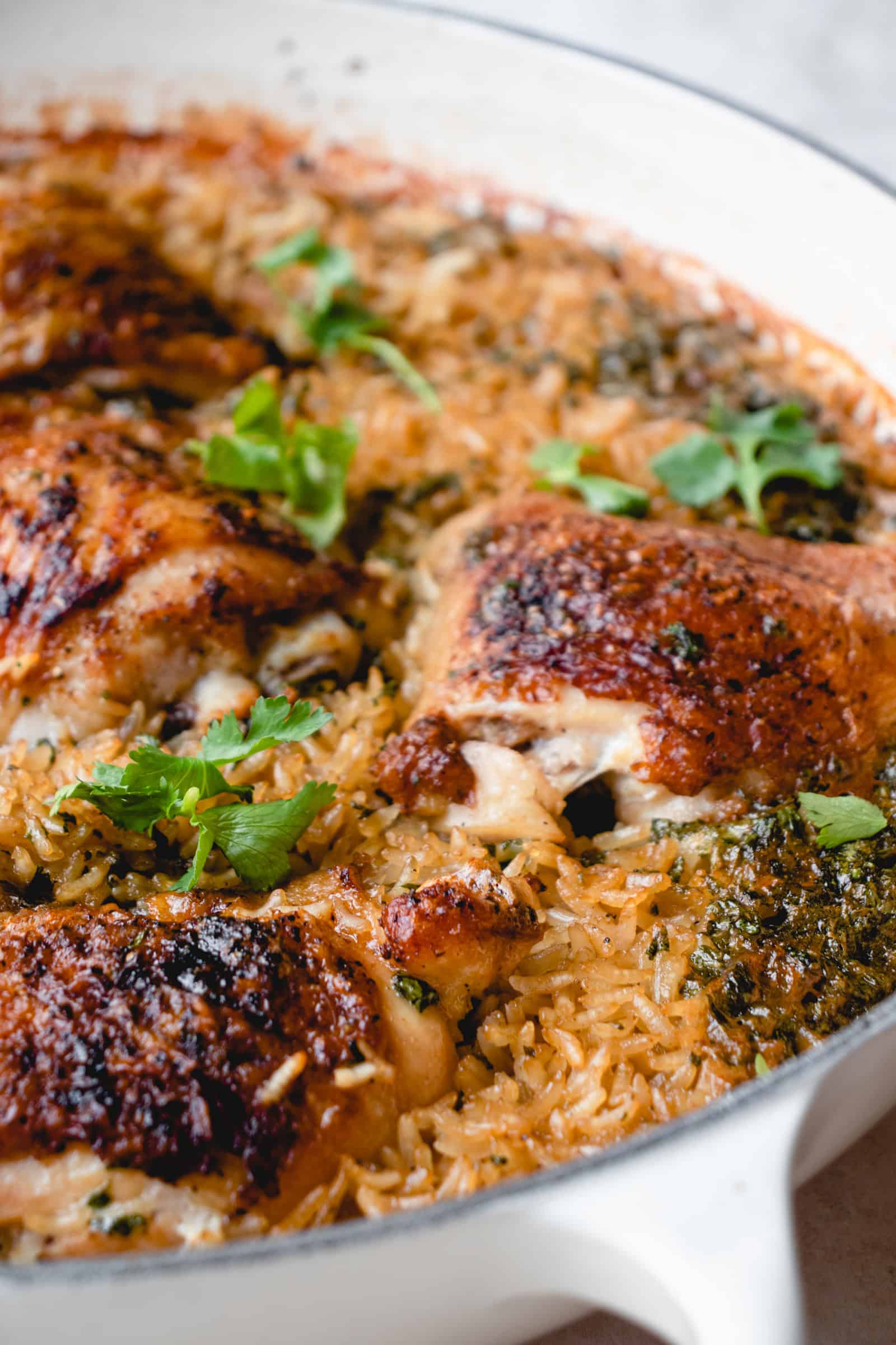One Pan Cilantro Lime Chicken and Rice • Heal Me Delicious