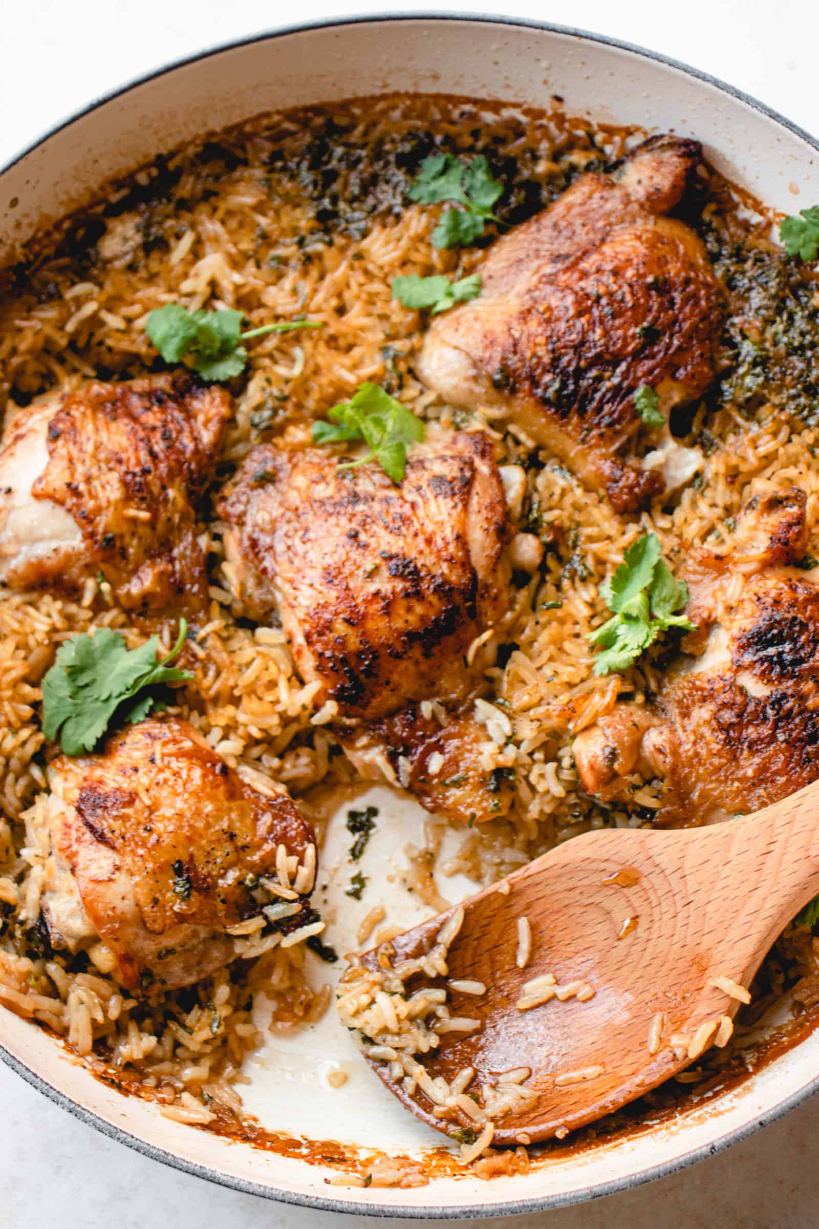 One Pan Cilantro Lime Chicken and Rice • Heal Me Delicious